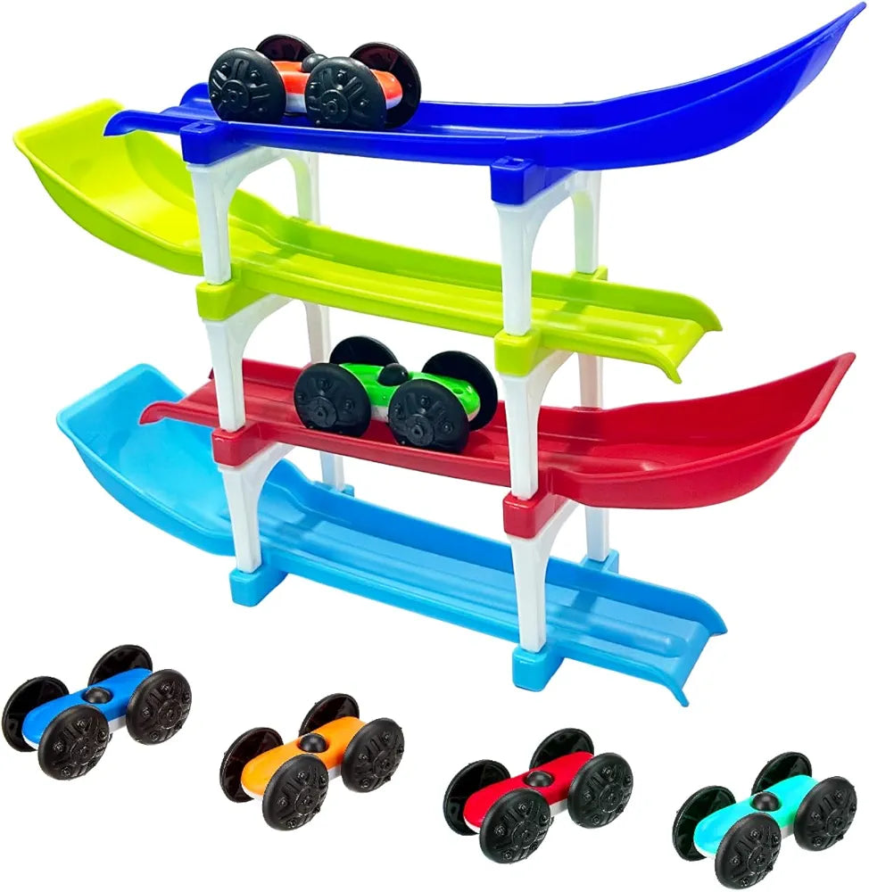 Joy Box Combo gift set for kids with 4 ramps 2 cars and shape sorting ...