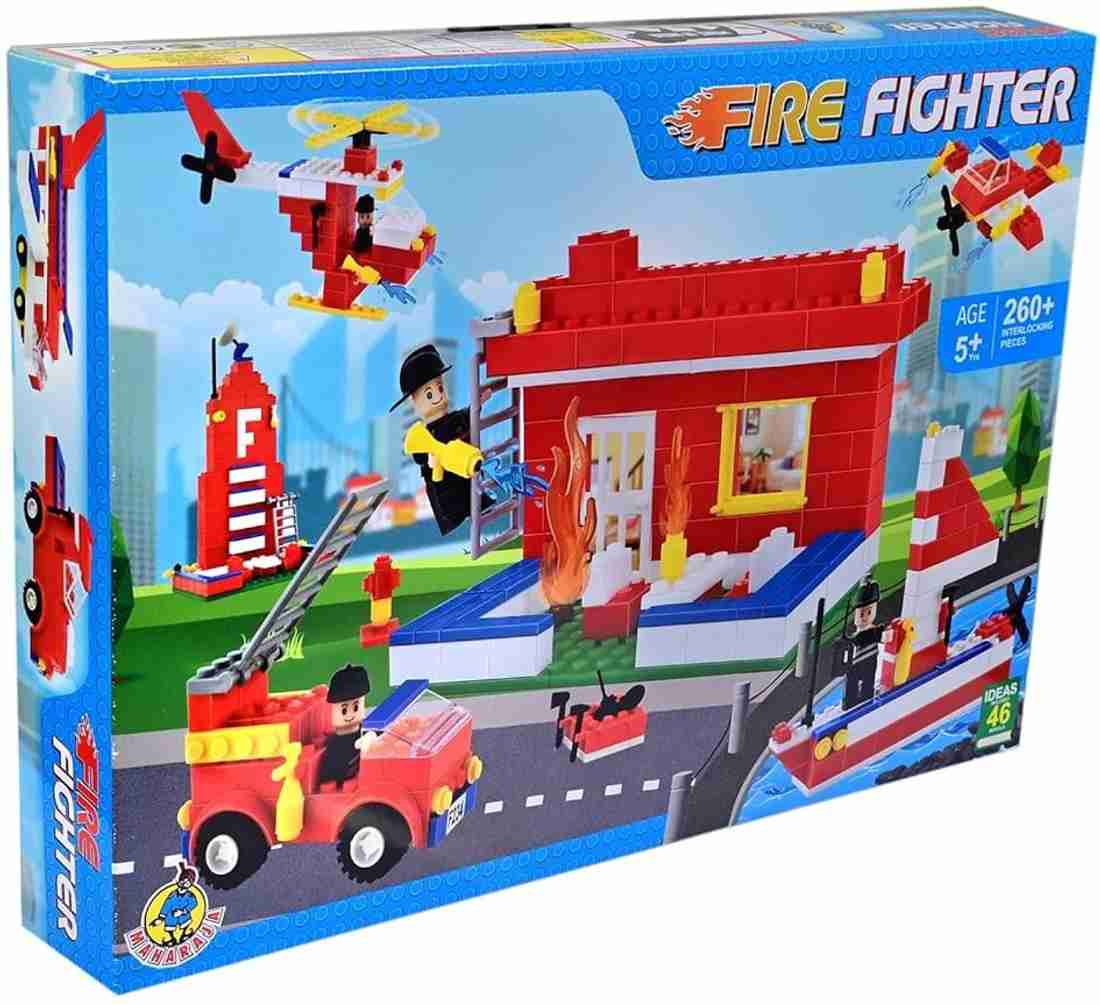 Fire Fighter Educational Learning Building 260+ interlocking piece ...