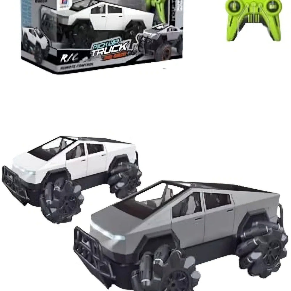 R/C Cybertruck Pickup Truck, 1:12 Scale, 2.4GHz Remote Control, LED Li ...